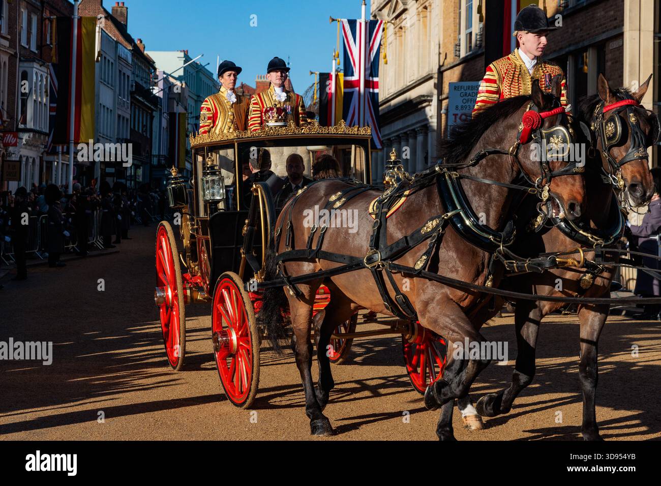 Windsor, UK. 3rd December, 2025. The Prince and Princess of Wales ...