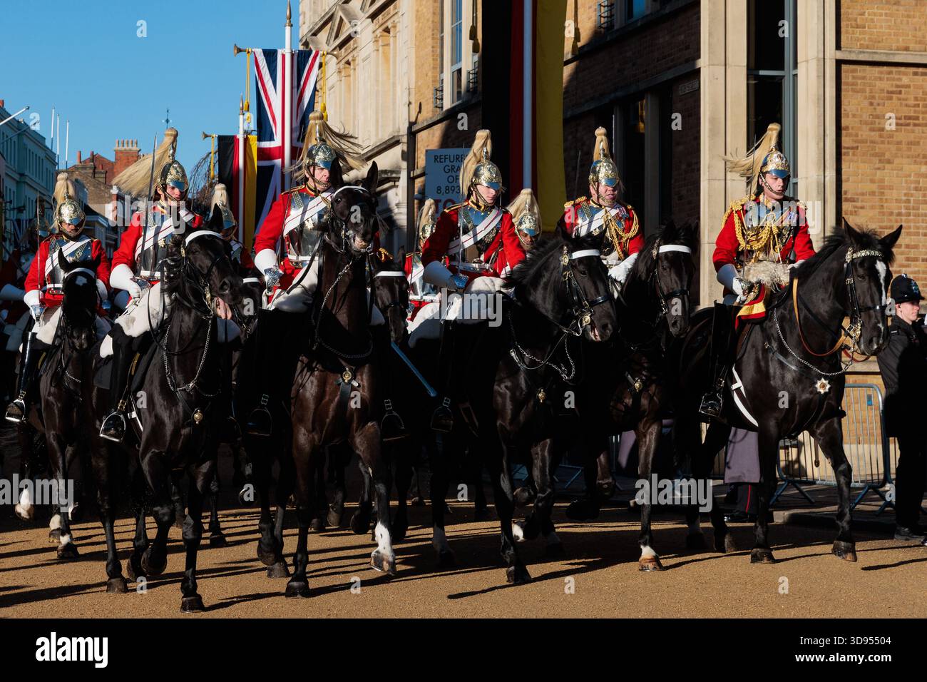 Windsor, UK. 3rd December, 2025. The Sovereign's Escort from the ...