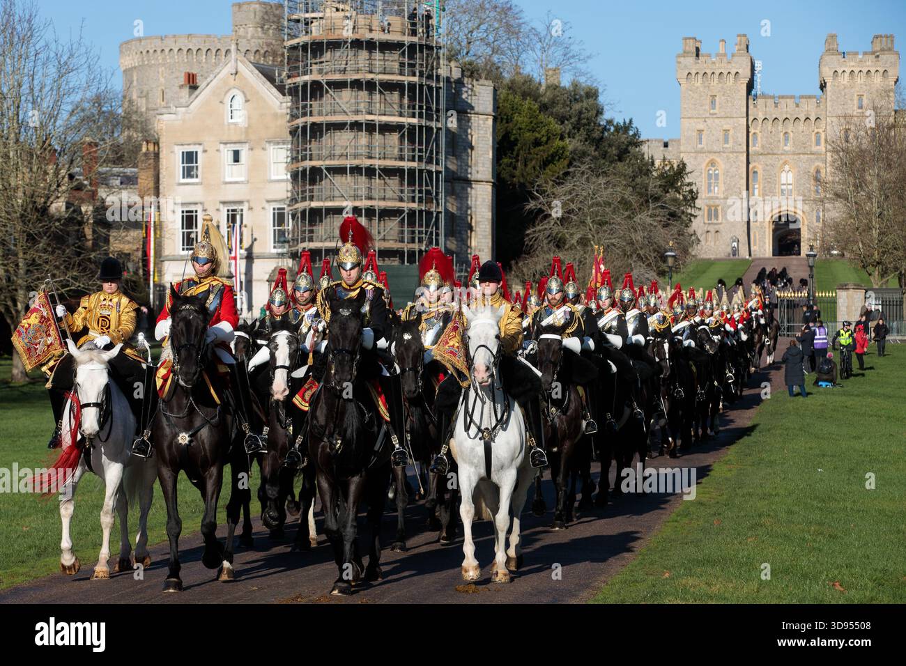 Windsor, UK. 3rd December, 2025. The Sovereign's Escort from the ...