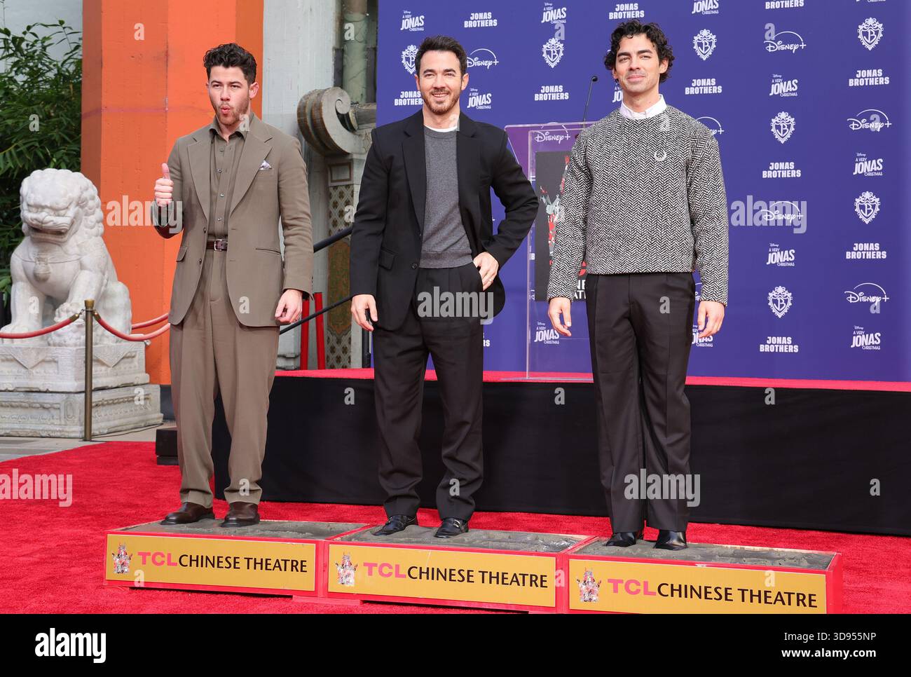 03 December 2025 - Hollywood, California - Nick Jonas, Kevin Jonas, Joe ...