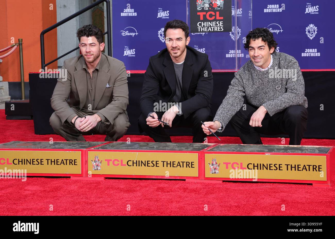 03 December 2025 - Hollywood, California - Nick Jonas, Kevin Jonas, Joe ...