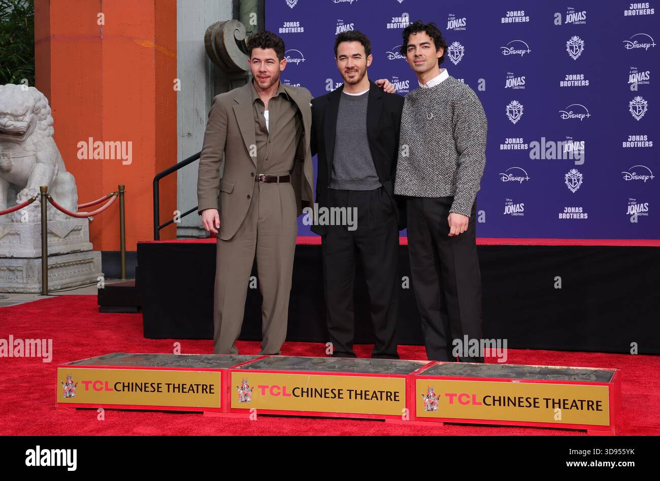 03 December 2025 - Hollywood, California - Nick Jonas, Kevin Jonas, Joe ...