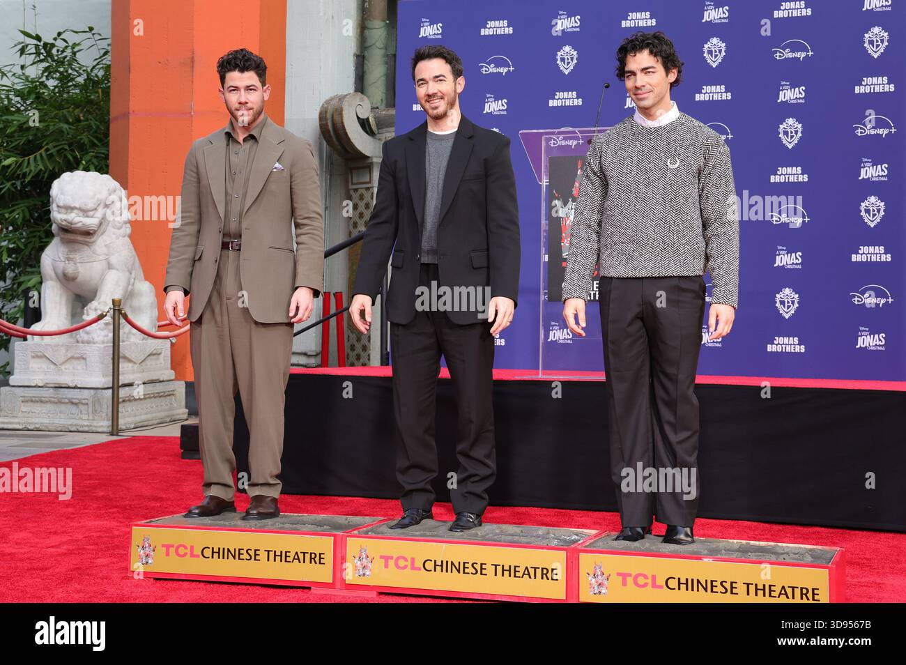 03 December 2025 - Hollywood, California - Nick Jonas, Kevin Jonas, Joe ...