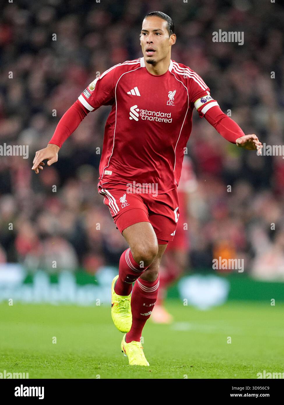 Liverpool's Virgil van Dijk during the Premier League match at Anfield ...
