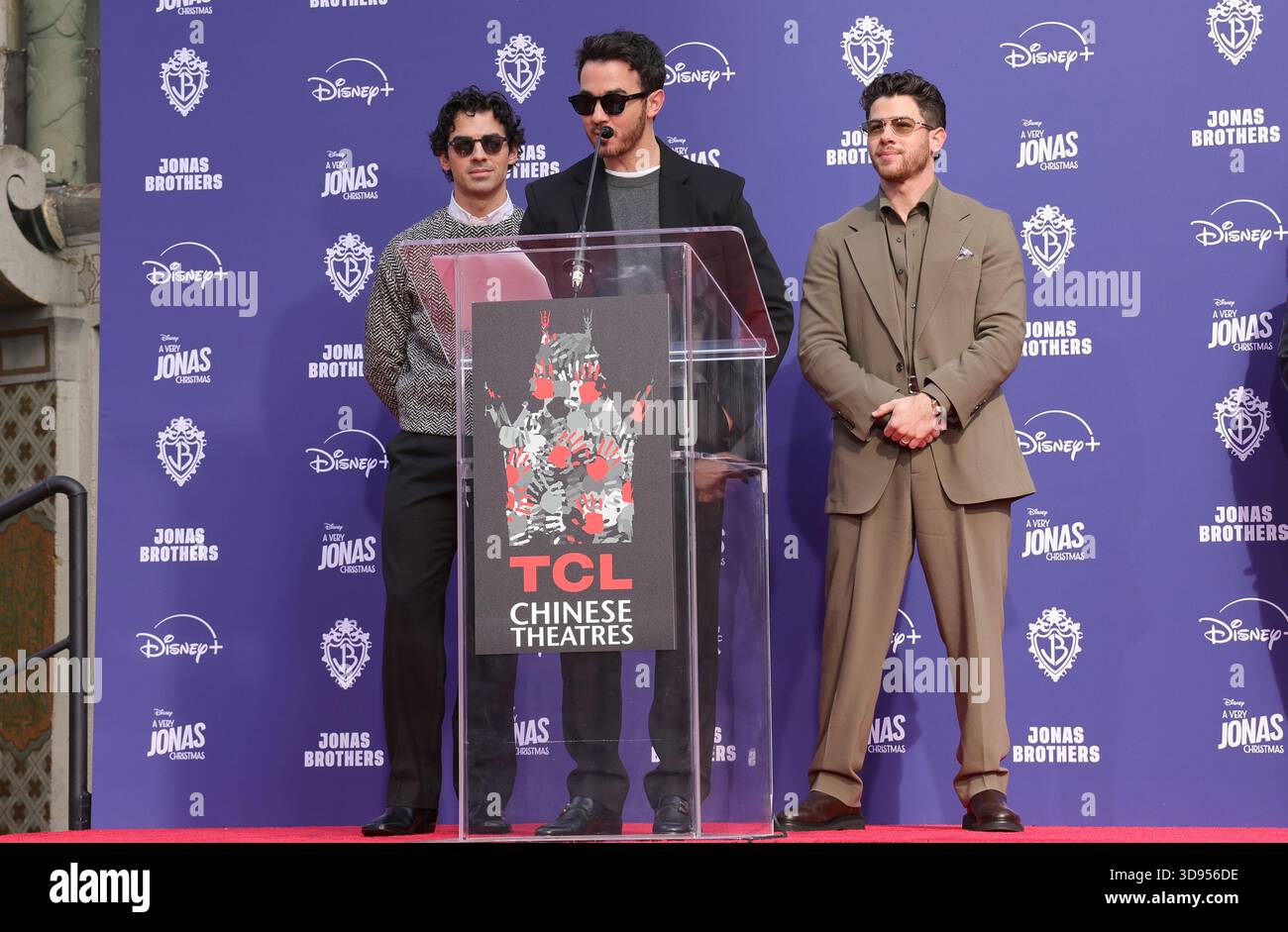 03 December 2025 - Hollywood, California - Nick Jonas, Kevin Jonas, Joe ...