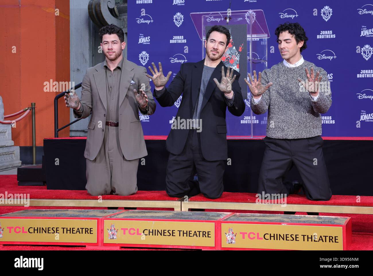 03 December 2025 - Hollywood, California - Nick Jonas, Kevin Jonas, Joe ...