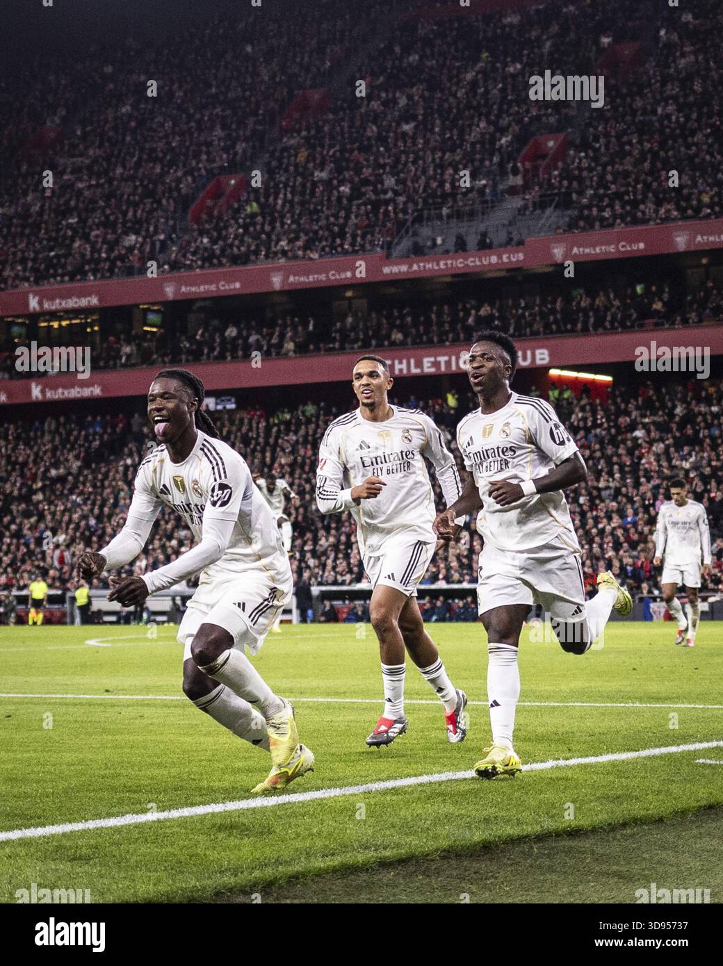 Eduardo Camavinga of Real Madrid celebrates after scoring the team's ...