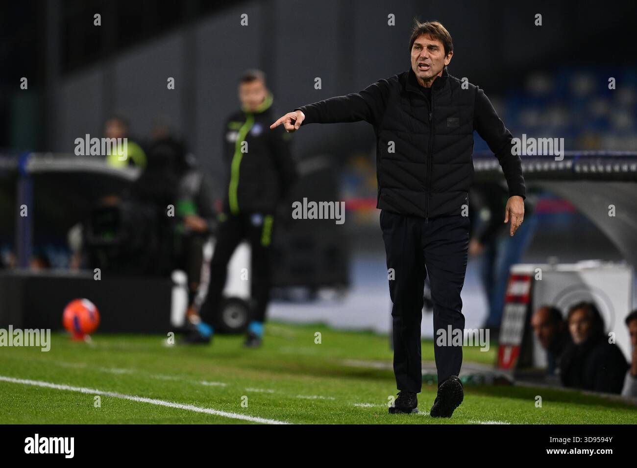 Antonio Conte coach of S.S.C. Napoli participates in the round of 16 of ...
