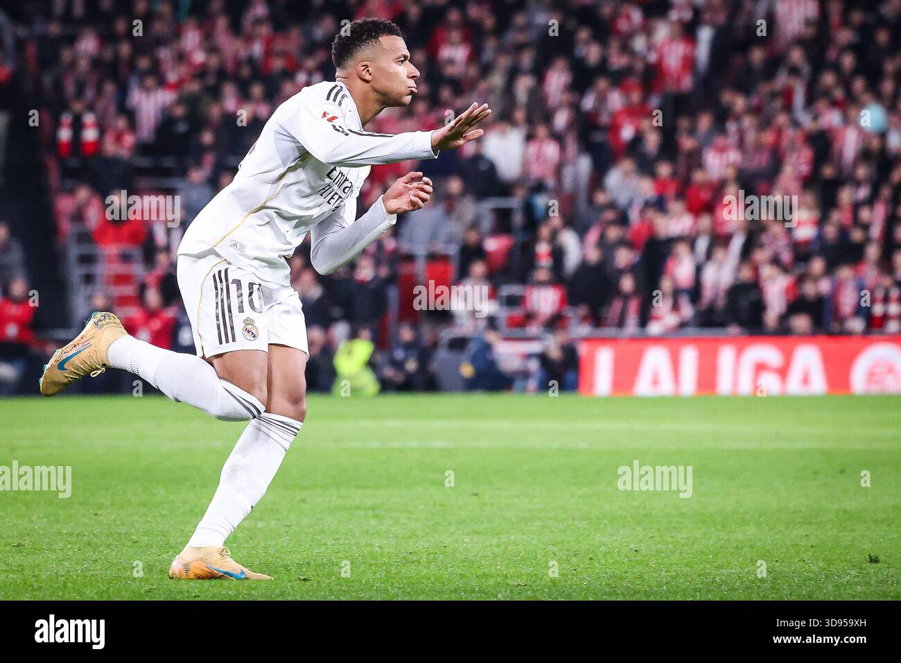 Kylian MBAPPE of Real Madrid celebrates his goal during the Spanish ...