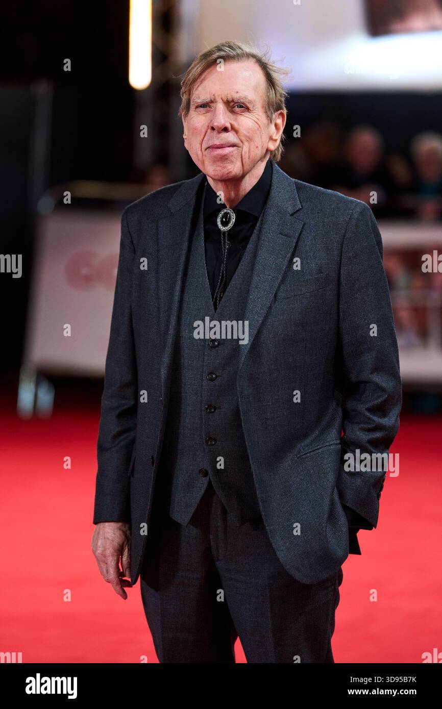 Timothy Spall poses for photographers upon arrival at the World ...