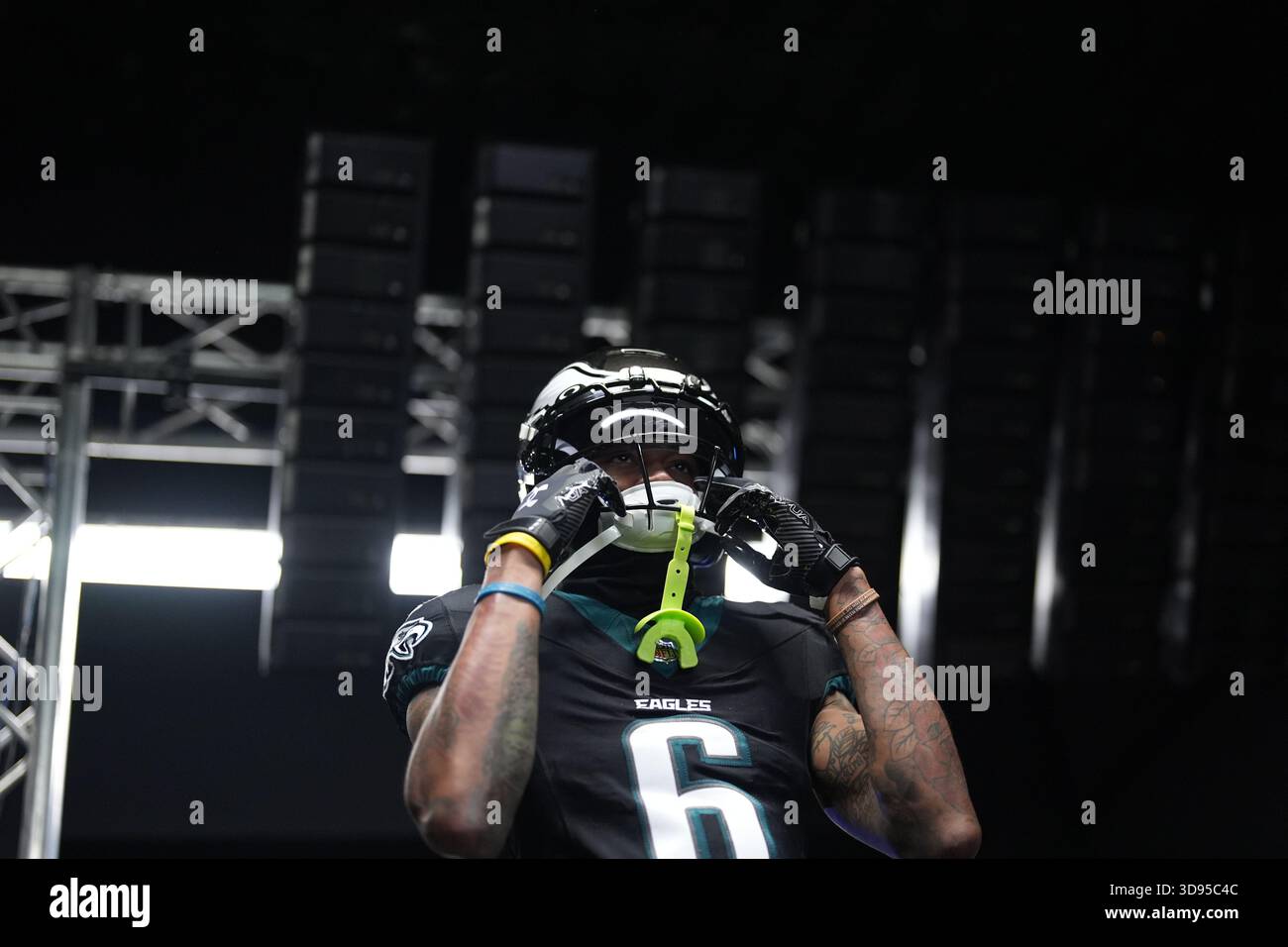 Philadelphia Eagles' DeVonta Smith walks to the field before an NFL ...