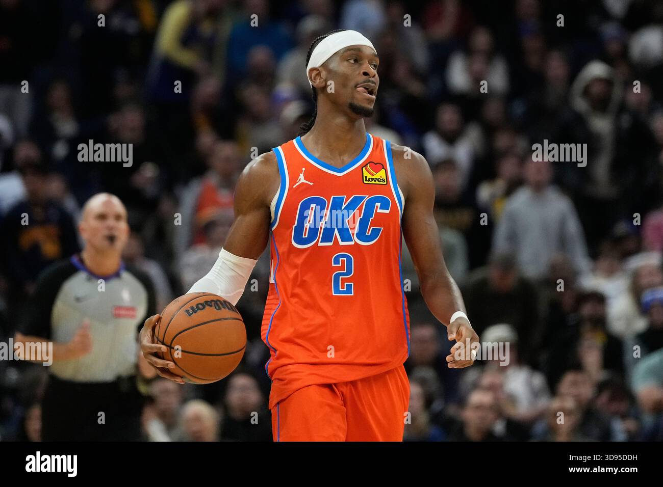 Oklahoma City Thunder guard Shai Gilgeous-Alexander during an NBA ...