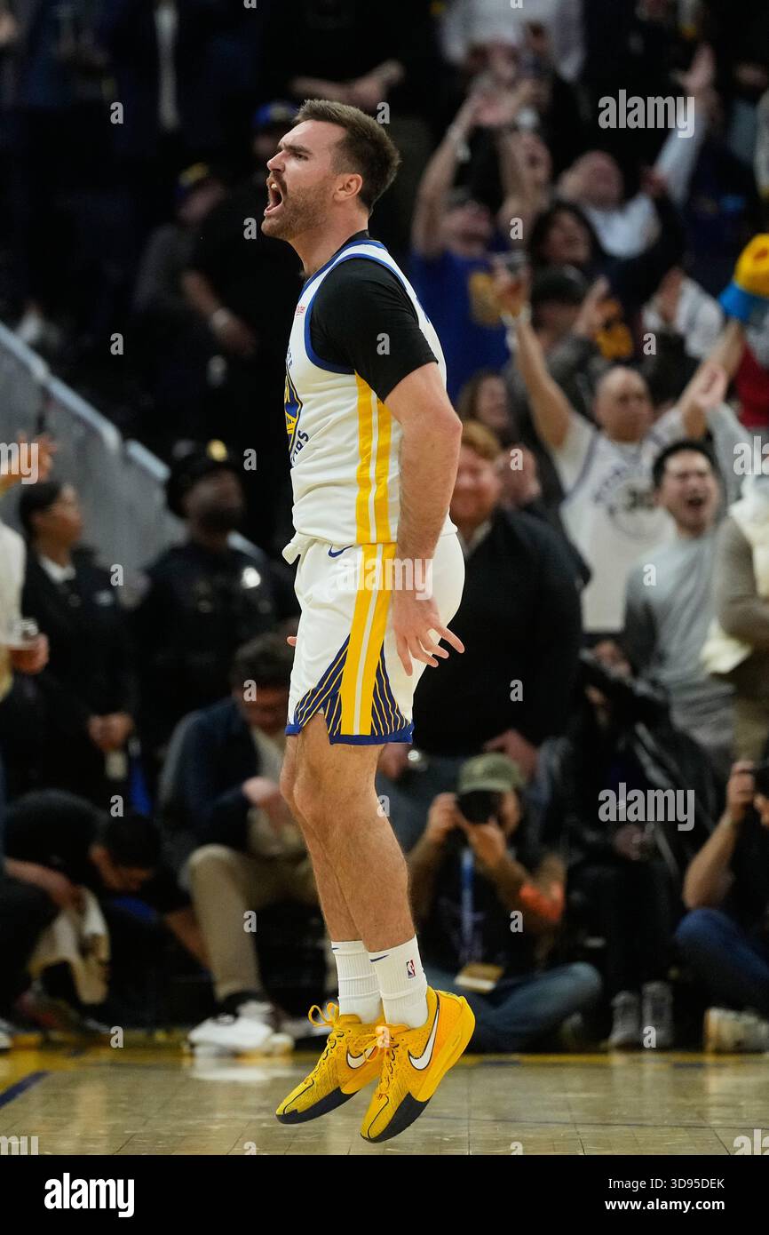Golden State Warriors guard Pat Spencer during an NBA basketball game ...