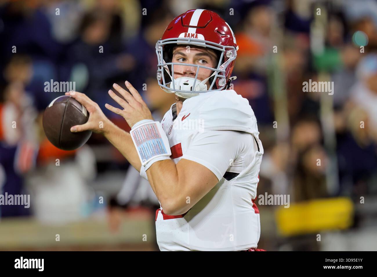 AUBURN, AL - NOVEMBER 29: Alabama Crimson Tide quarterback Ty Simpson ...