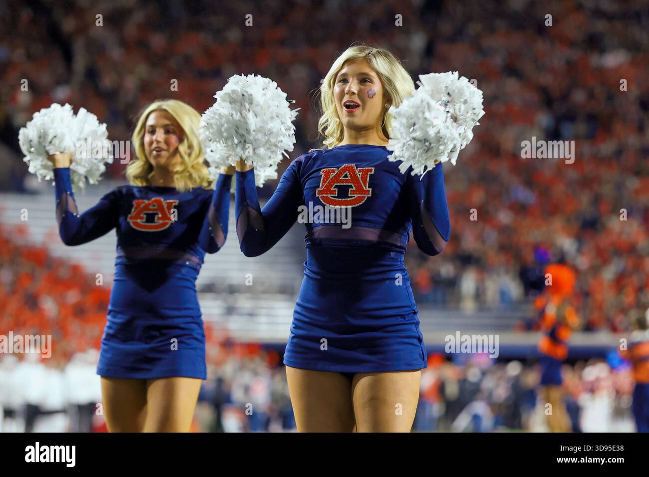 AUBURN, AL - NOVEMBER 29: Auburn Tigers cheerleader during a game ...