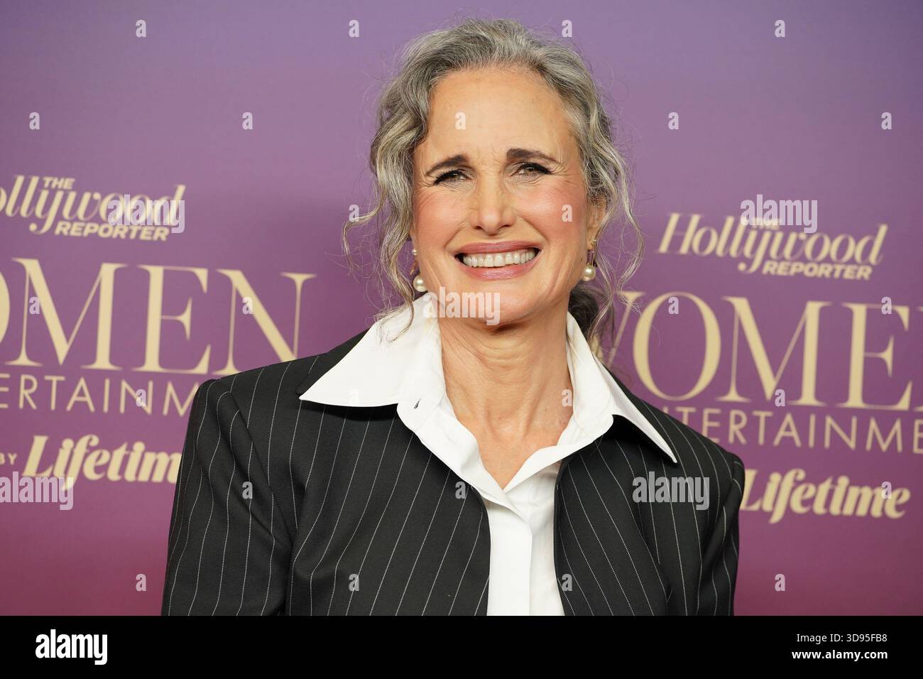 Andie MacDowell arrives at The Hollywood Reporter's Women in ...