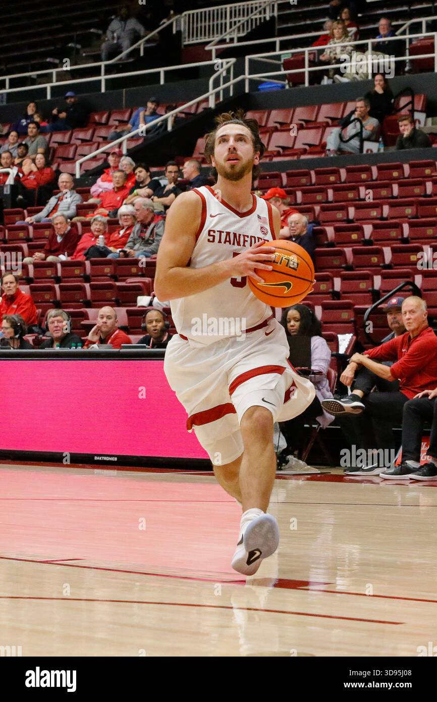 STANFORD, CA - DECEMBER 01: Stanford Cardinal G Benny Gealer (5) gets ...