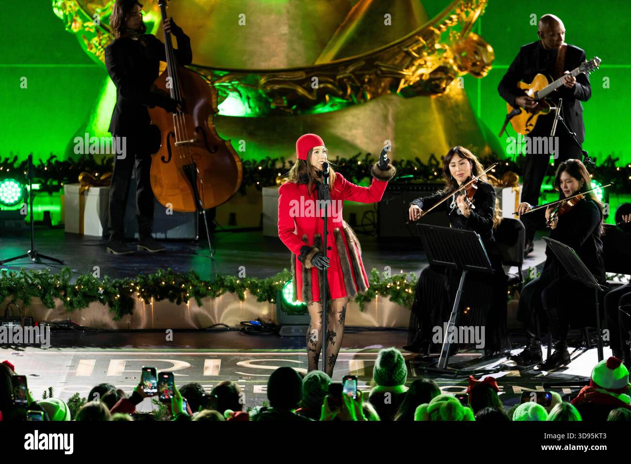 Laufey performs during the 93rd annual Rockefeller Center Christmas ...