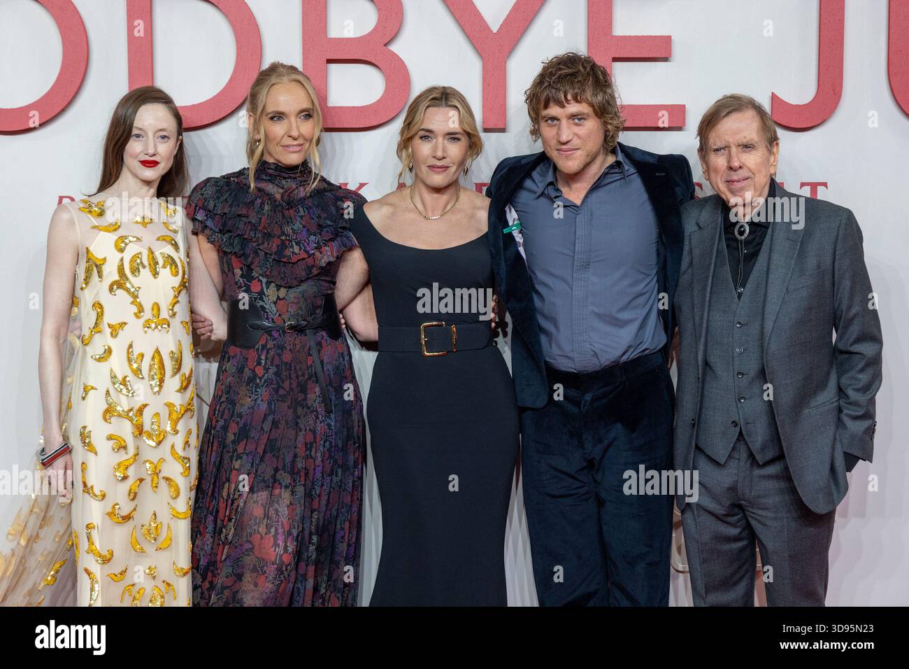 London, UK. 03rd Dec, 2025. (L-R) Andrea Riseborough, Toni Collette ...