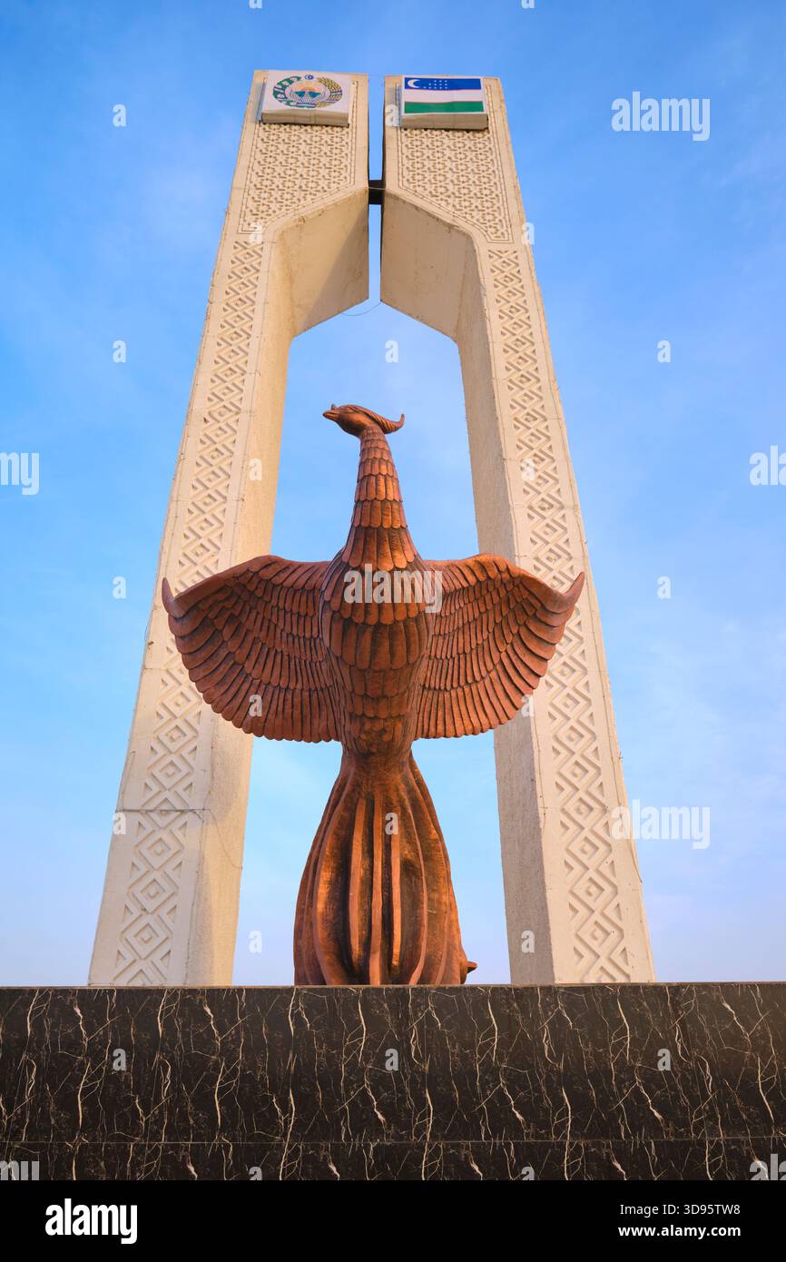 The landmark, famous, iconic, large Humo bird monument. Humo is a ...