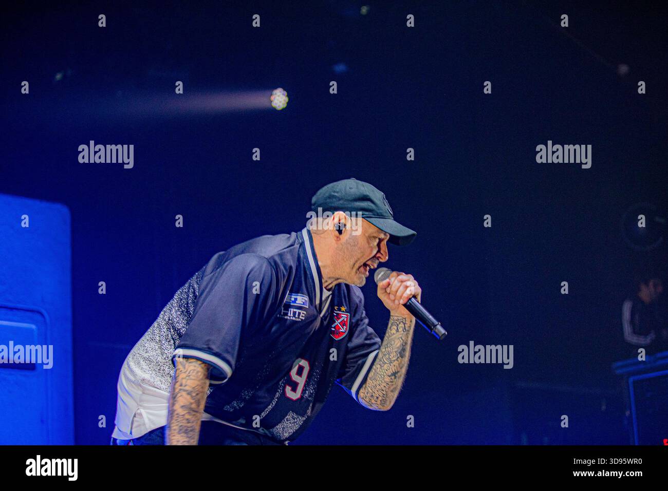 Fabrizio Tarducci (Fabri Fibra) performs live during a concert at the ...