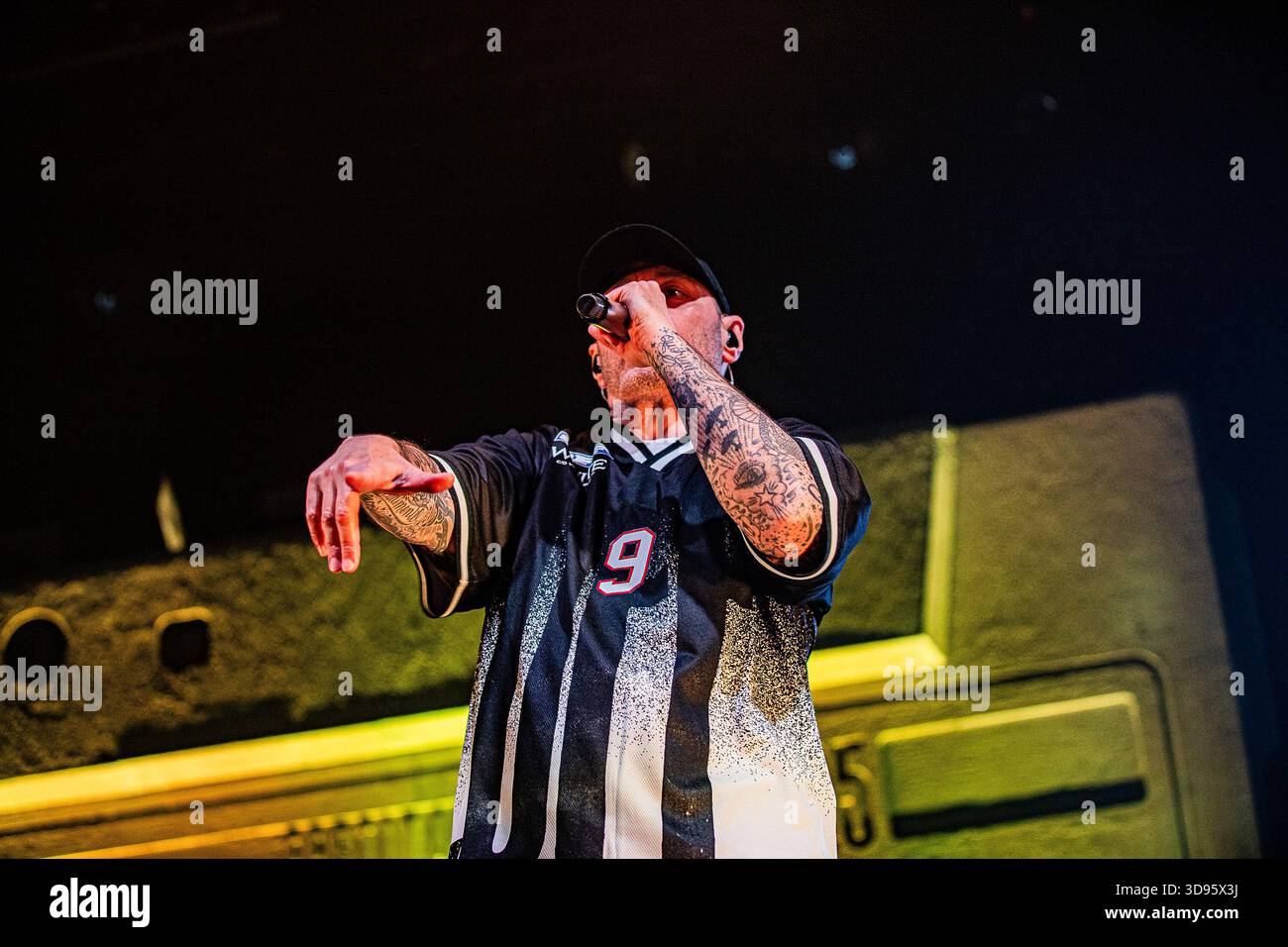 Fabrizio Tarducci (Fabri Fibra) performs live during a concert at the ...