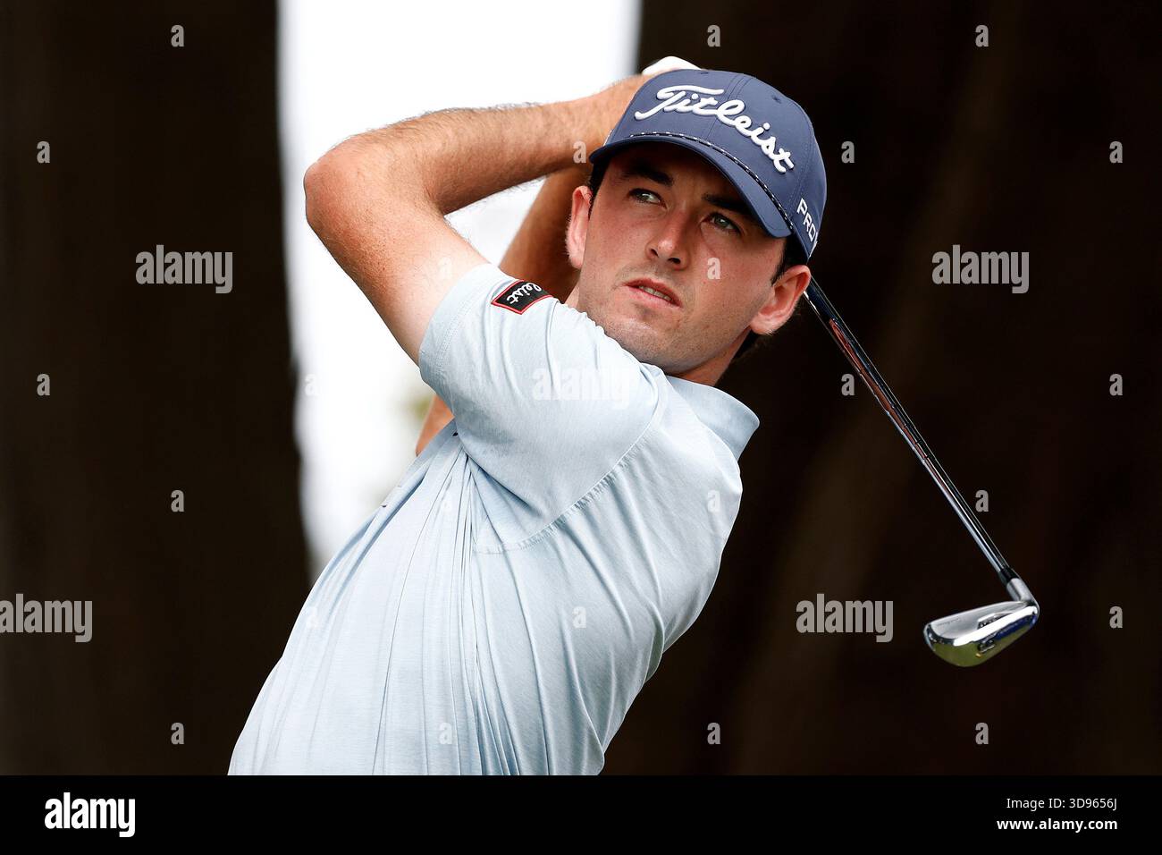 Elvis Smylie of Australia on the fourth tee during the Australian Open ...