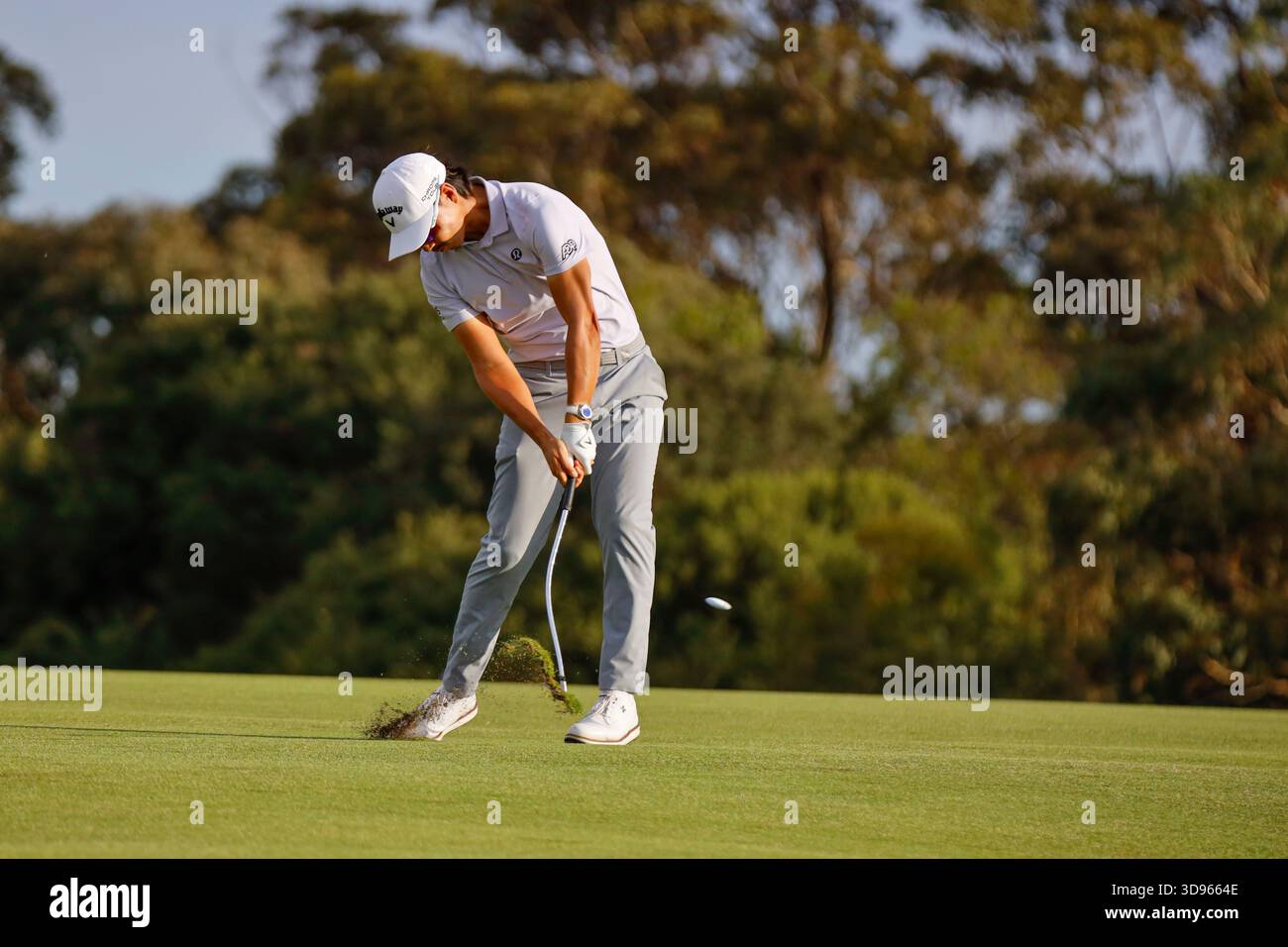 Min Woo Lee of Australia seen in action during round one of the ...