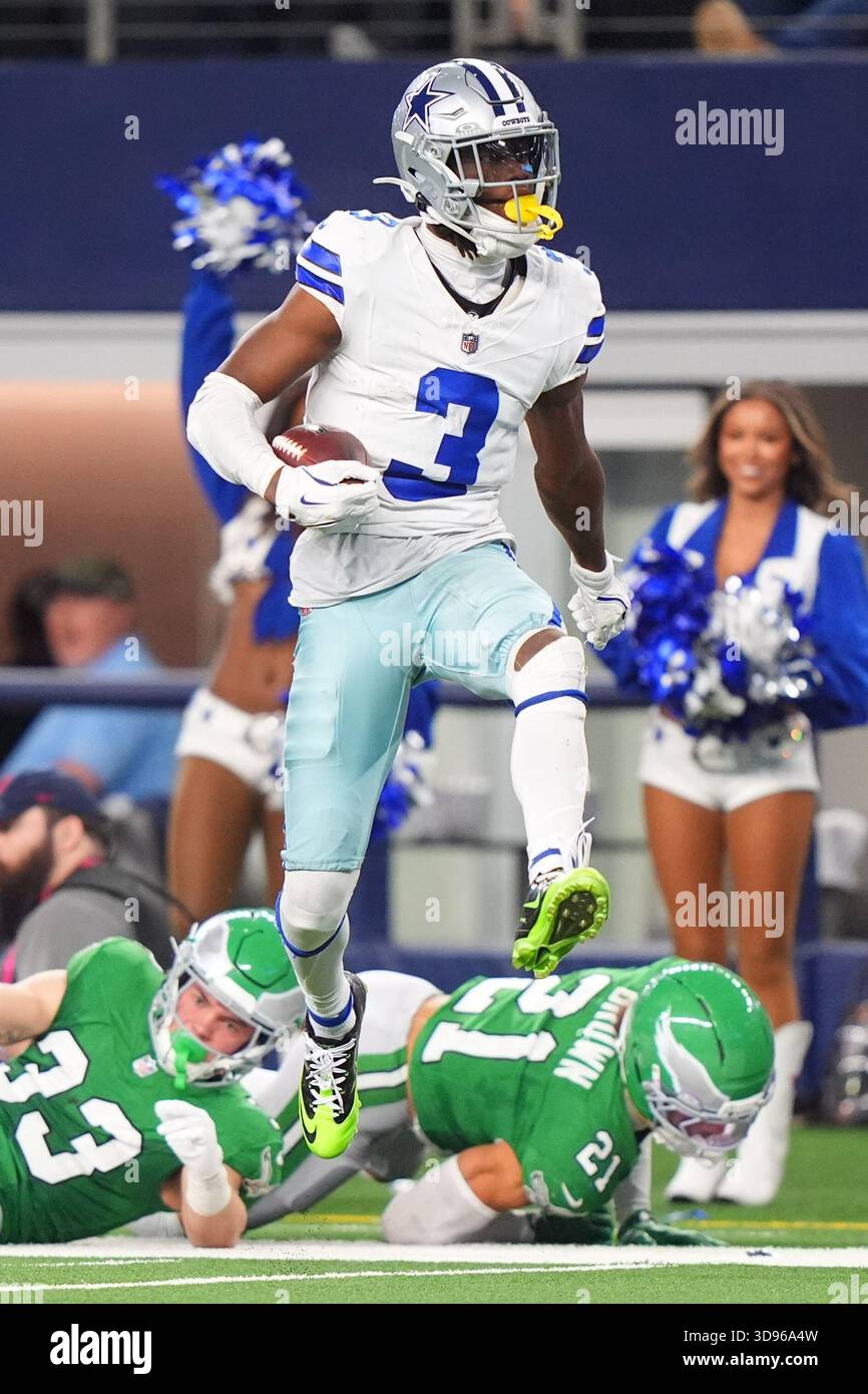 Dallas Cowboys wide receiver George Pickens reacts to catching a pass ...