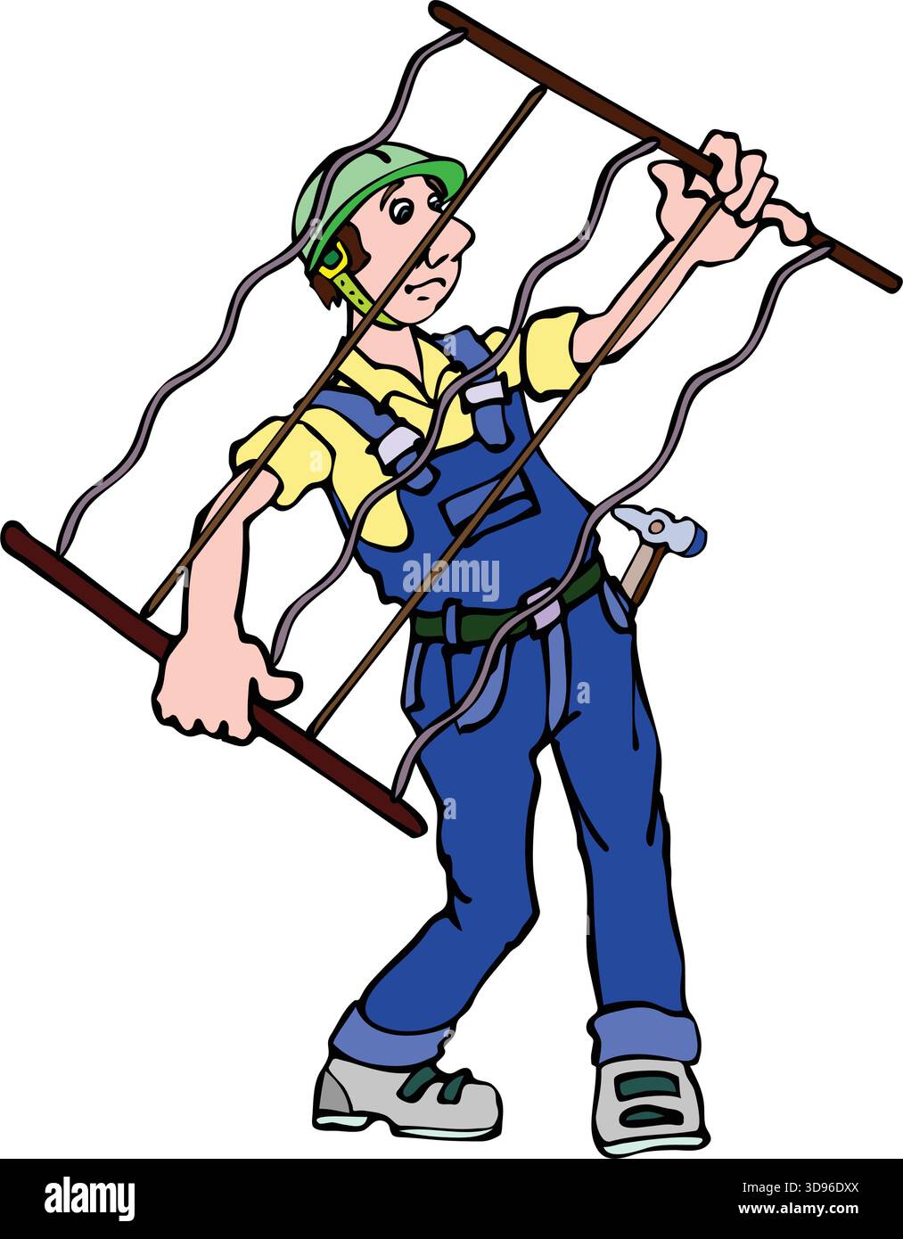 Work hard full length Stock Vector Images - Alamy