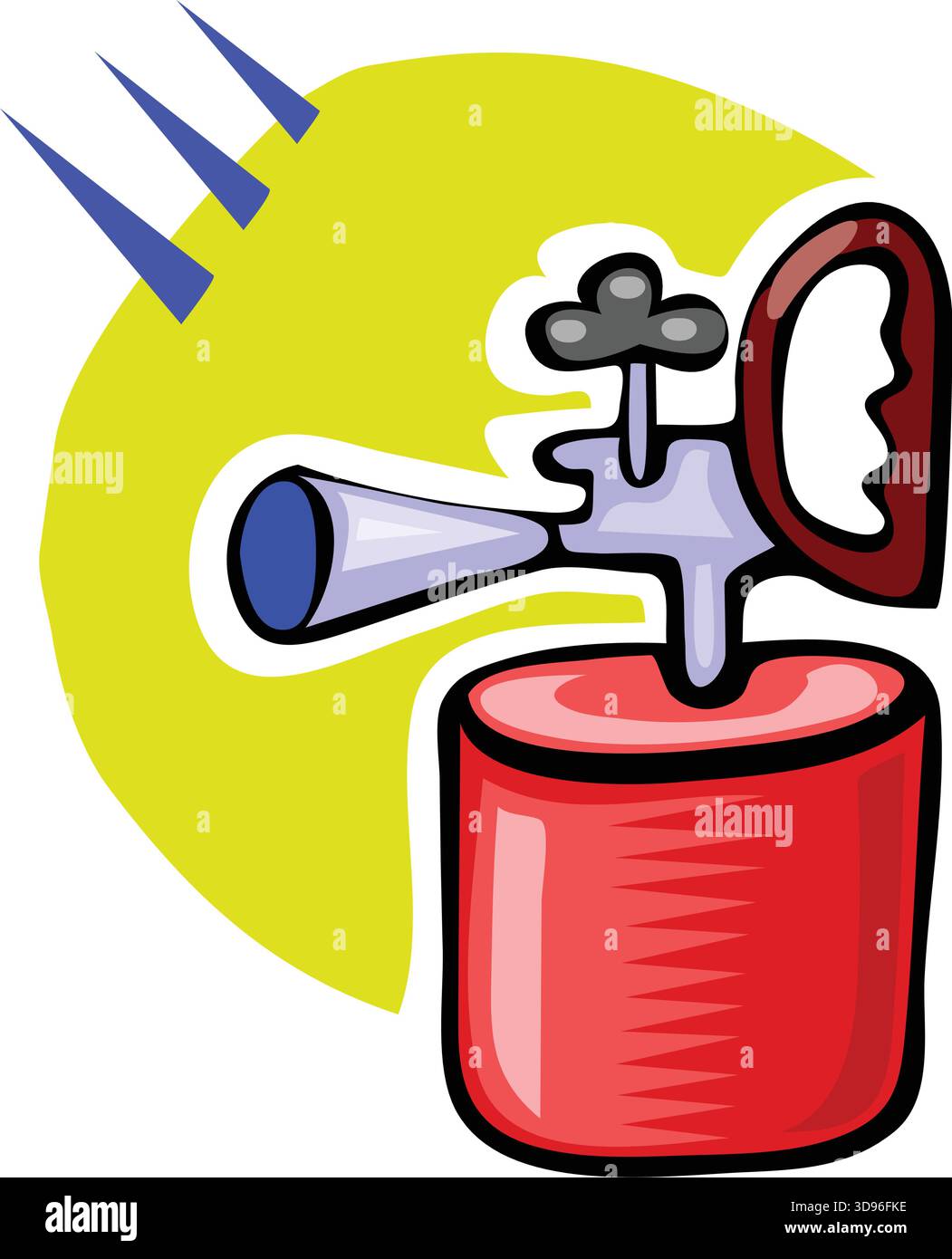 Blow gun vector vectors hi-res stock photography and images - Alamy
