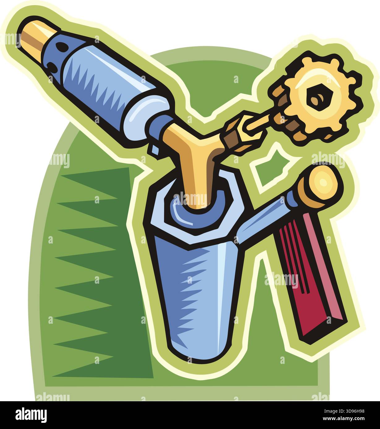Blowtorch cutting Stock Vector Images - Alamy