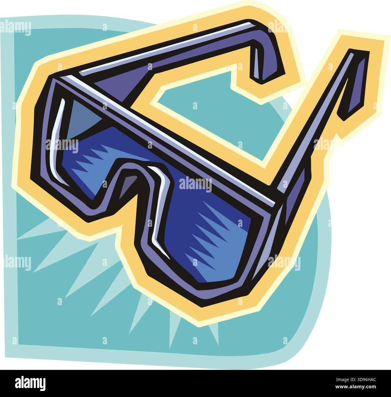 Worker in protective goggles Stock Vector Images - Alamy