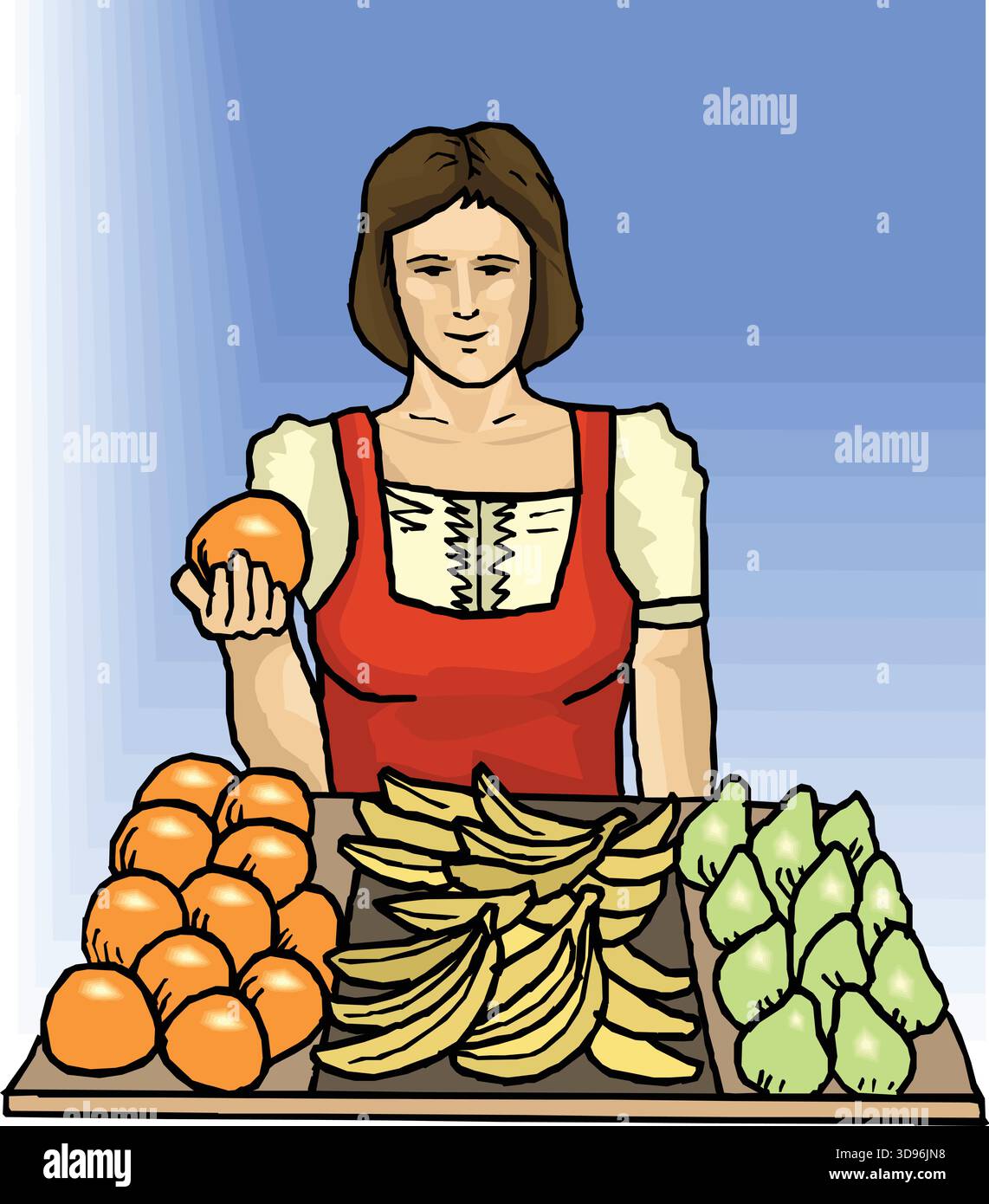Bio diverse farm Stock Vector Images - Alamy