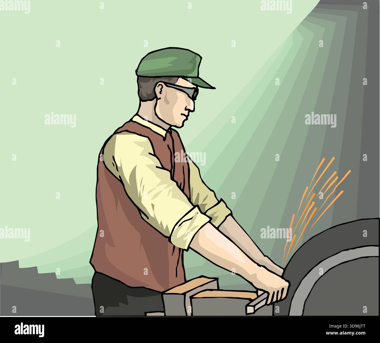 Grind sharpen Stock Vector Images - Alamy