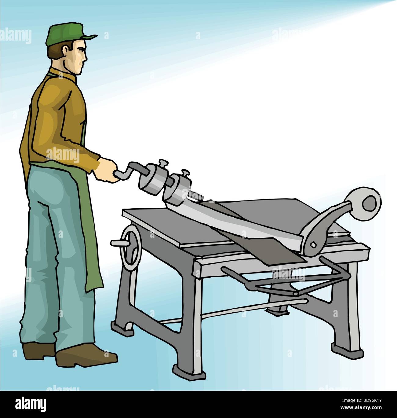 Metal sheet processing equipment Stock Vector Images - Alamy