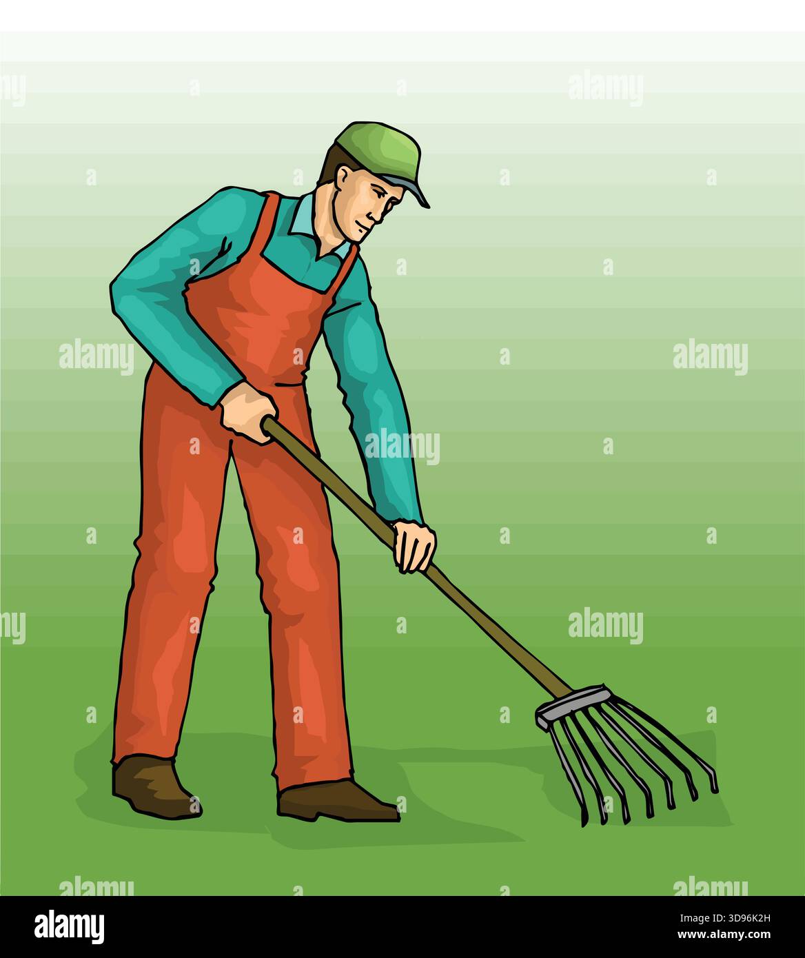 Manual labour outdoors Stock Vector Images - Alamy
