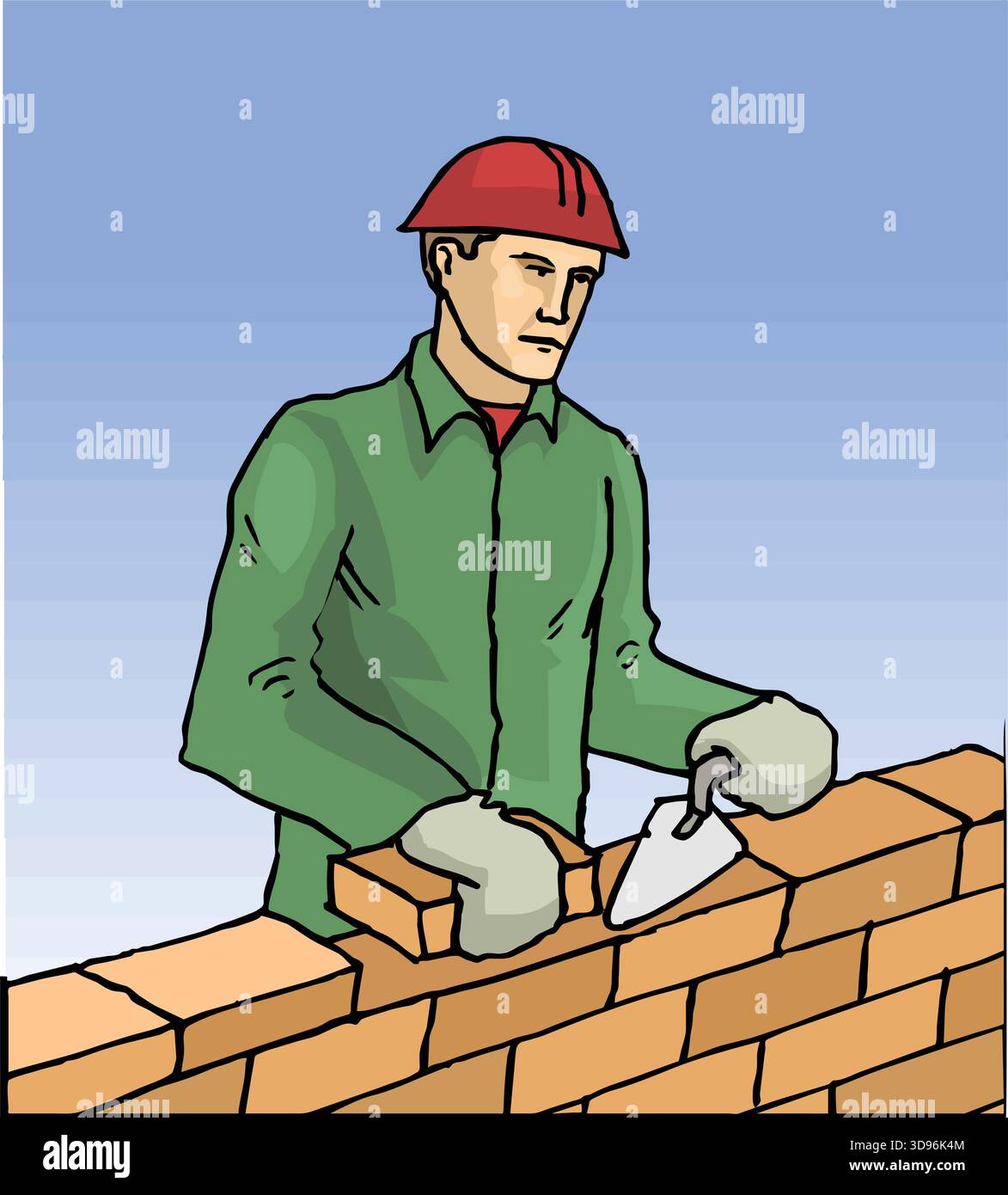 Lay bricks Stock Vector Images - Alamy