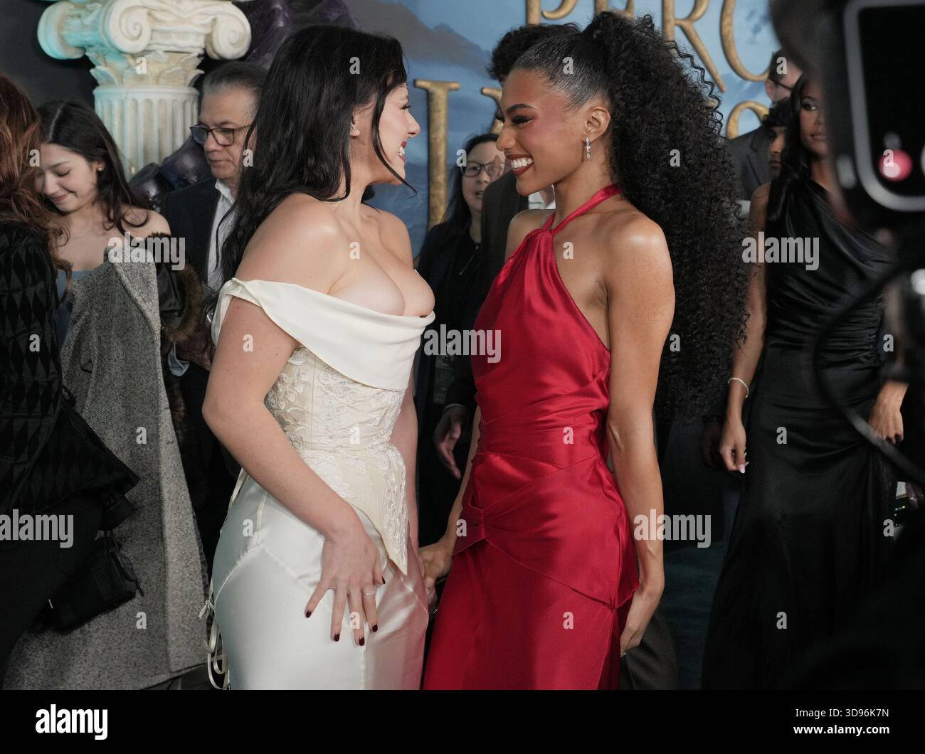 (L-R) Dafne Keen and Dior Goodjohn at the Disney+ Original Series' PERCY JACKSON AND THE ...