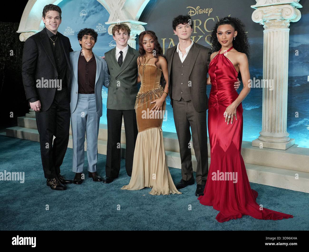 (L-R) PERCY JACKSON AND THE OLYMPIANS Cast - Daniel Diemer, Aryan ...