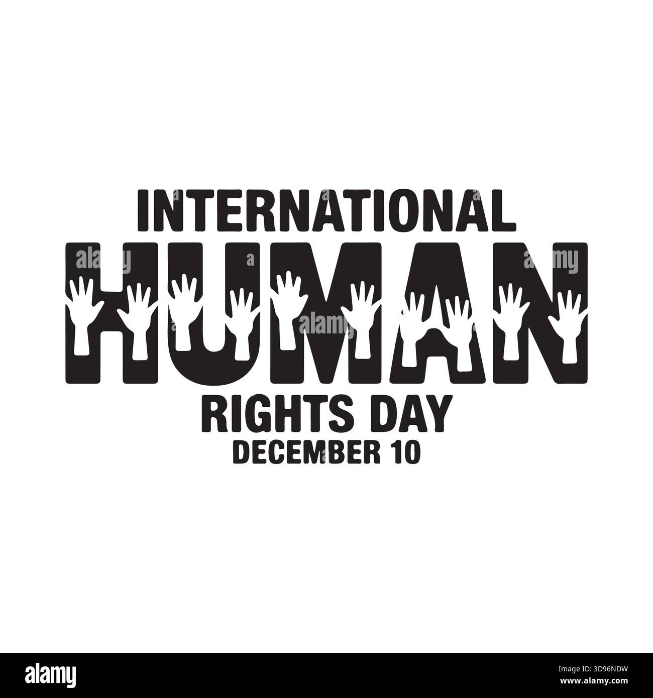 International human rights day december 10th celebration graphic and ...