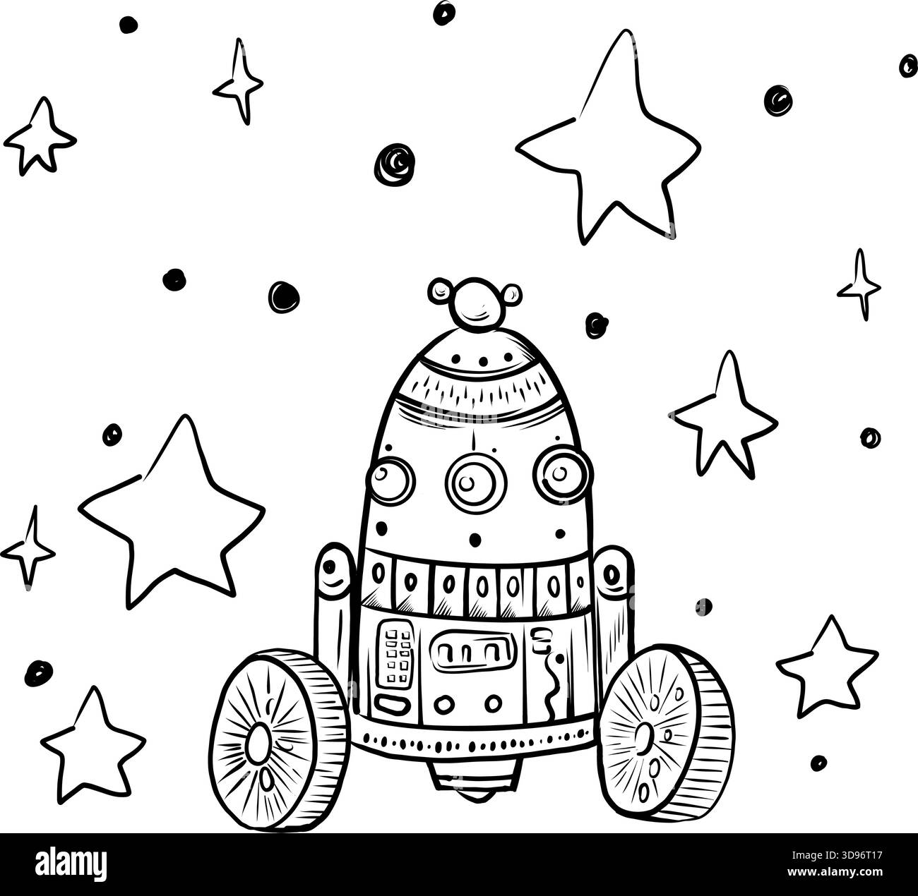 Minimalistic cosmic art Black and White Stock Photos & Images - Alamy