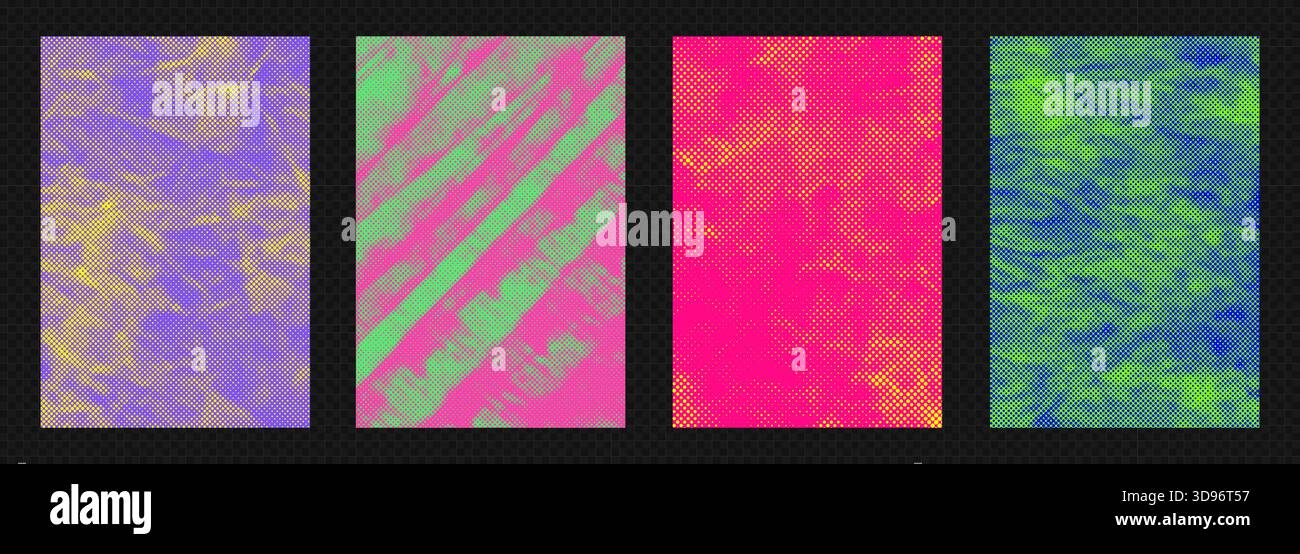 Urban punk street art paper halftone texture grunge overlay and ...