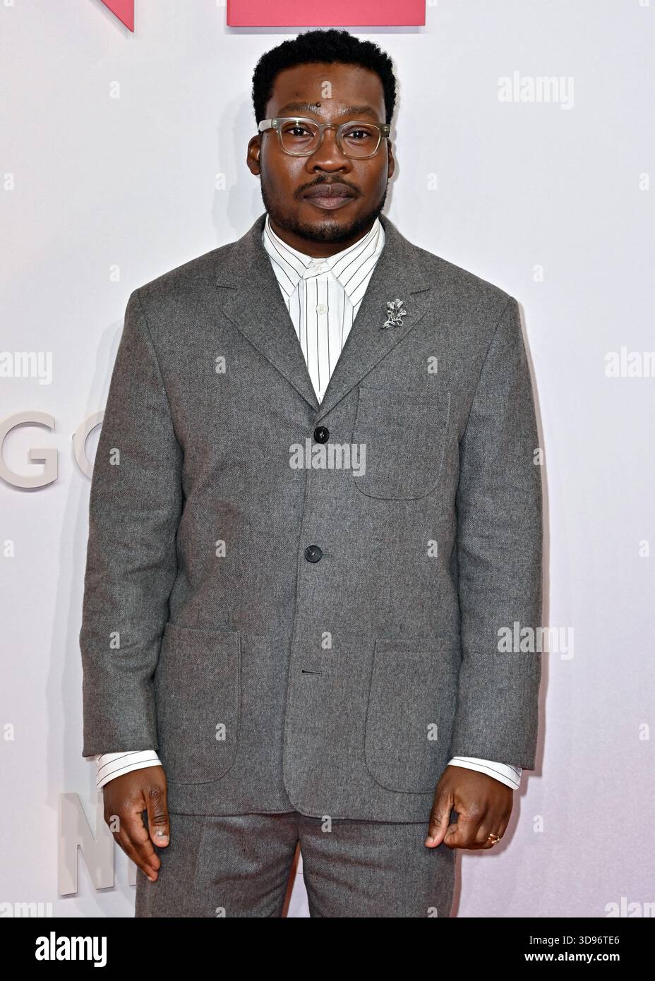 Fisayo Akinade attends "Goodbye June" World Premiere at Curzon Mayfair ...