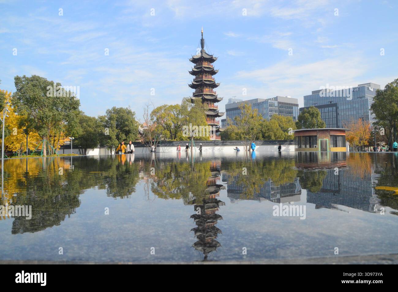 Ginkgo trees at Longhua Temple enter the best viewing time in Shanghai ...