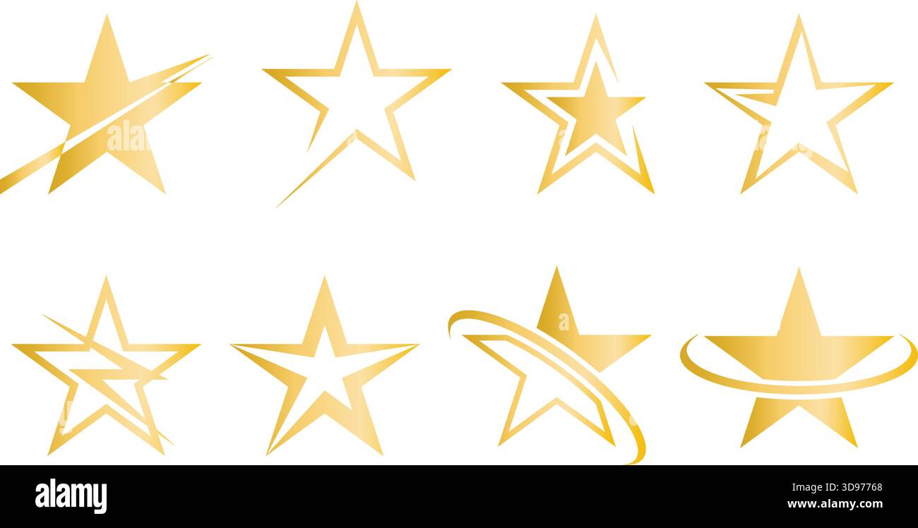 Shining star clipart Stock Vector Images - Alamy