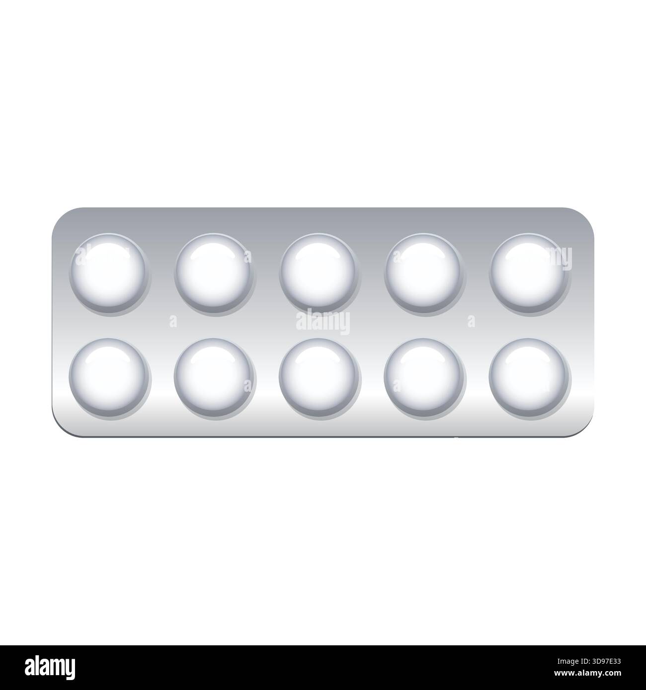 White tablet drug medicament Stock Vector Images - Alamy