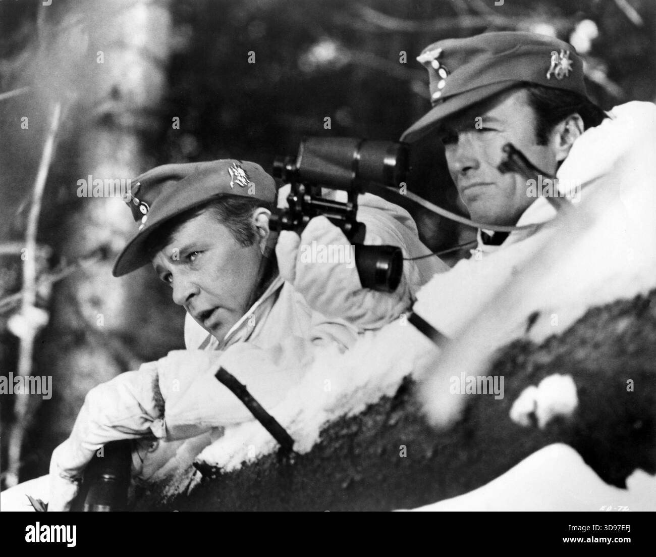 RICHARD BURTON and CLINT EASTWOOD in a scene from WHERE EAGLES DARE ...