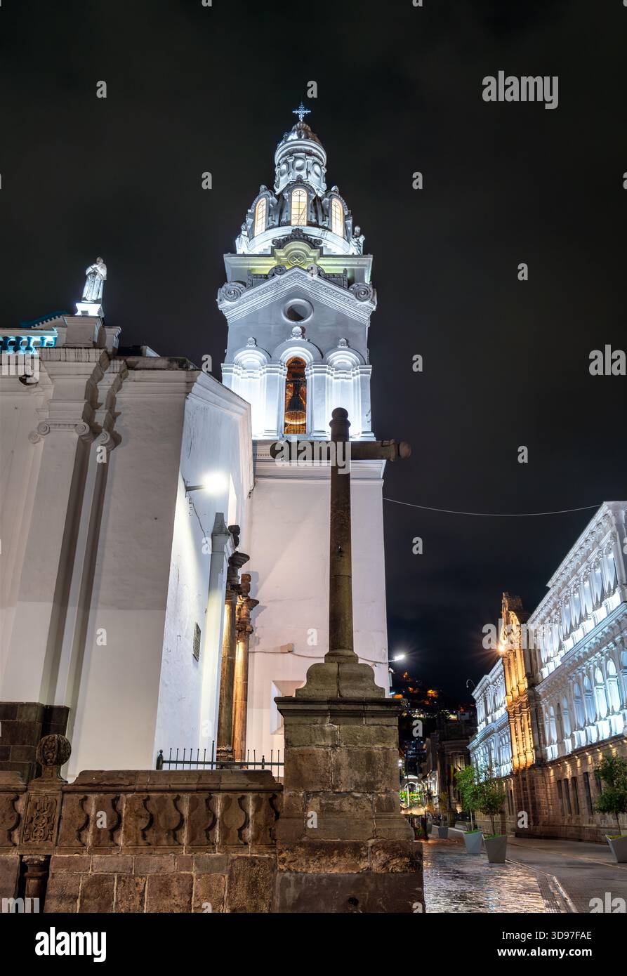 Quito Metropolitan Cathedral stands on Plaza Grande in historic center ...