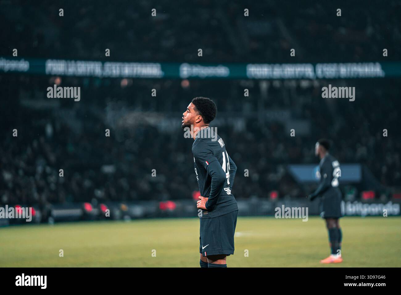 FOT Mbaye (49 PSG) wainting the ball during the Ligue 1 game between Le ...